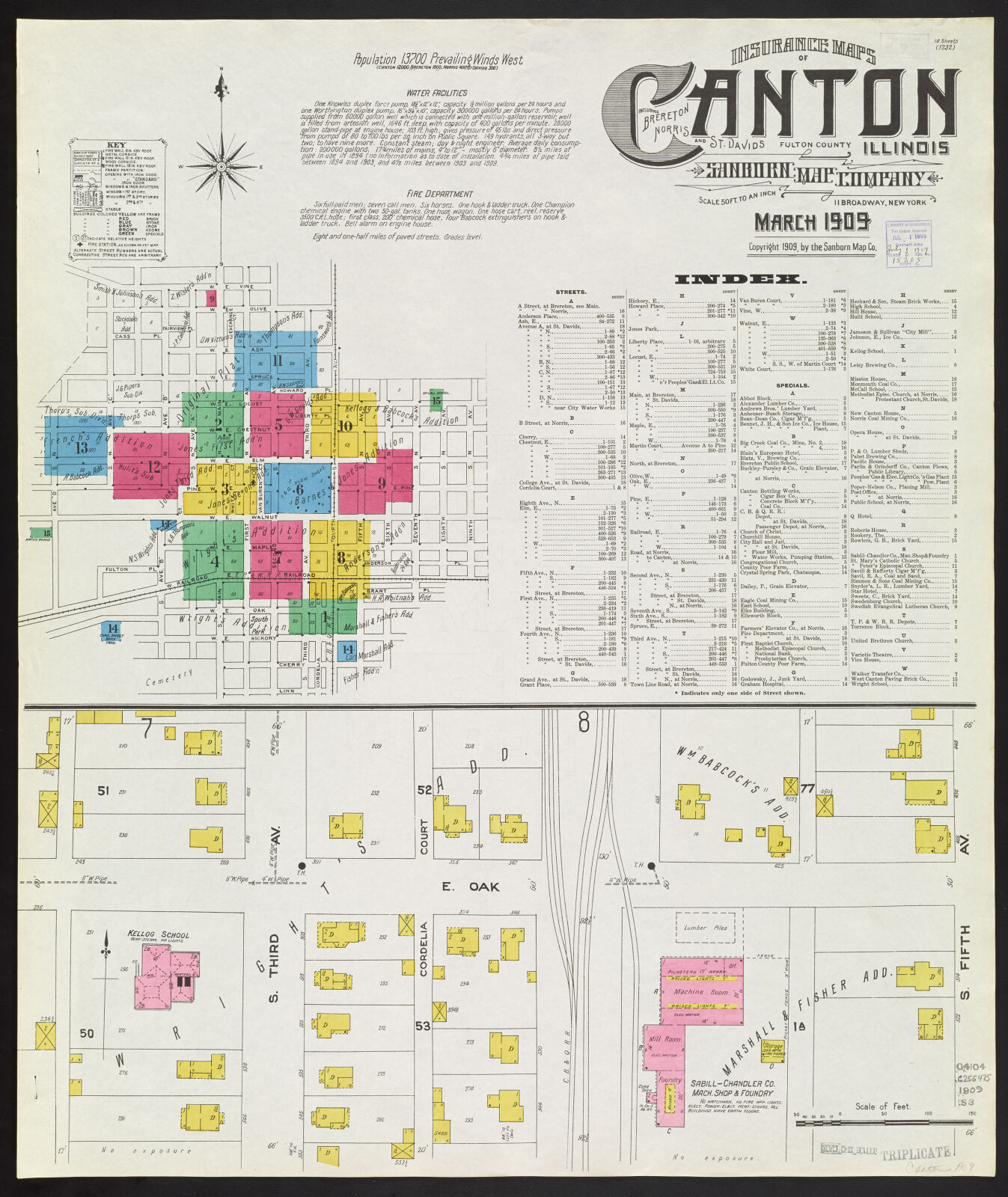 Insurance maps of Canton, including Brereton, Norris and St. Davids ...
