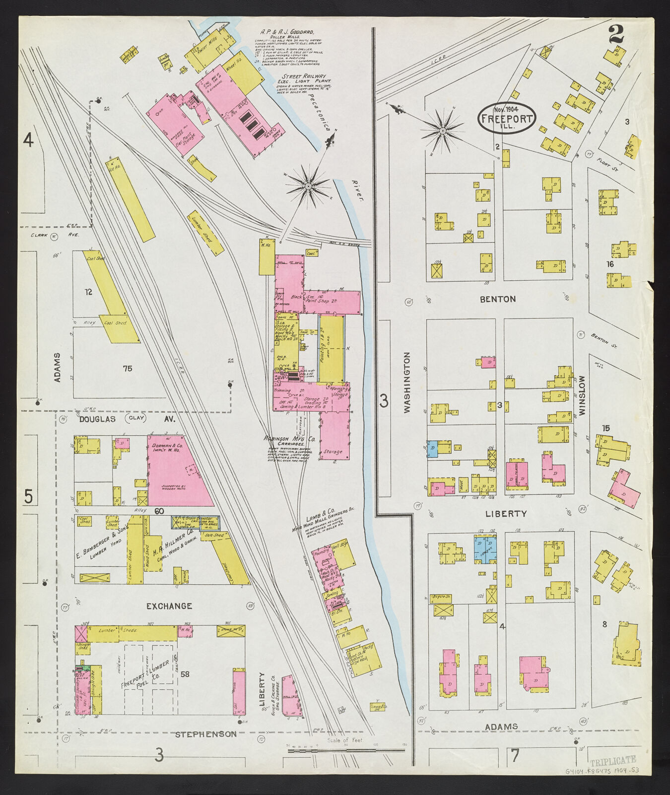 Insurance maps of Freeport, Stephenson County, Illinois, Nov. 1904 ...