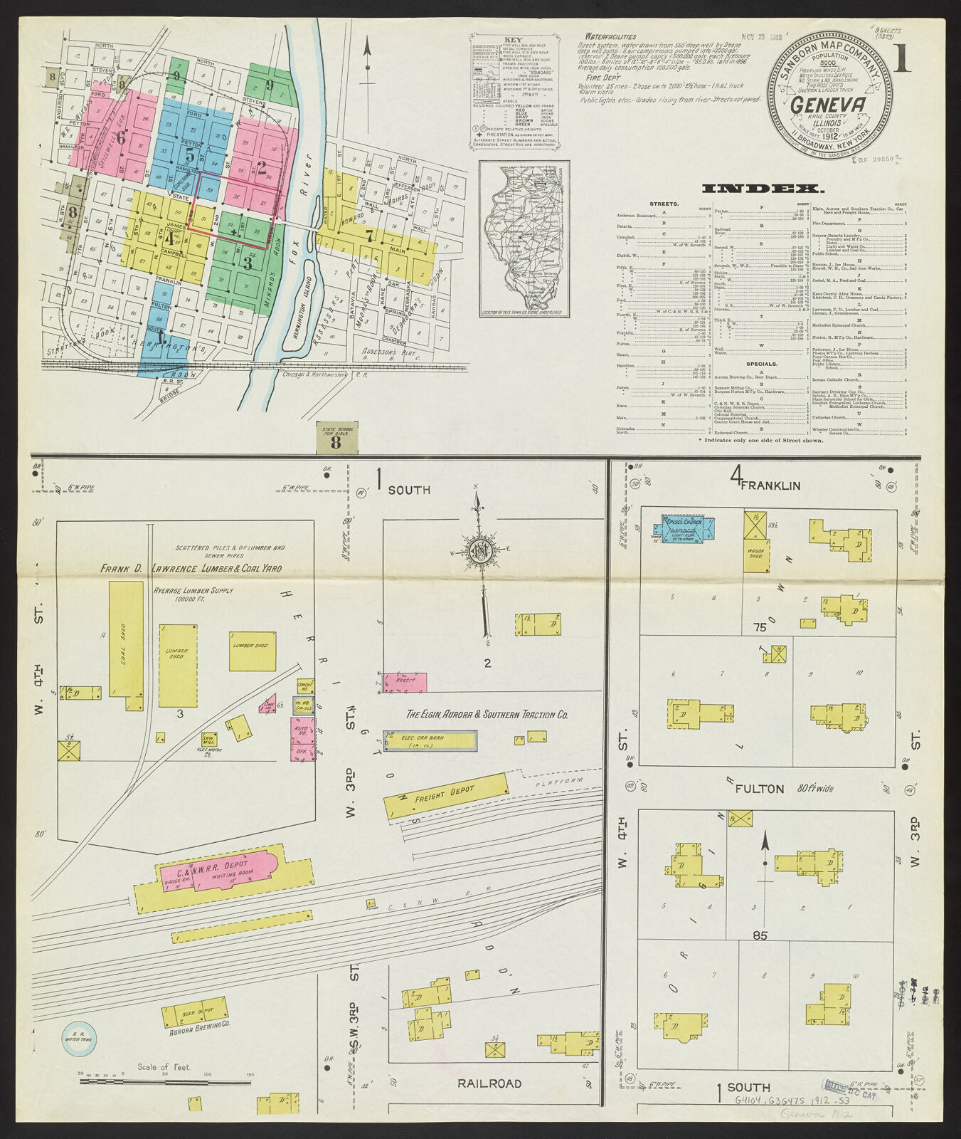 Geneva, Kane County, Illinois, October 1912 | Digital Collections at ...