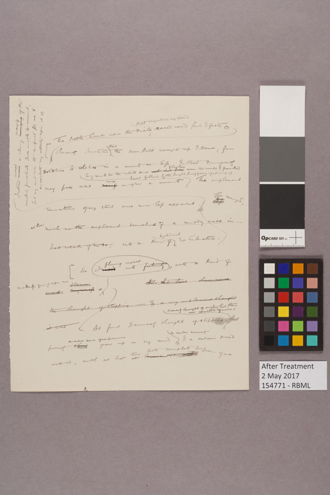 The time machine : an invention : autograph manuscript, Leaf 255 ...