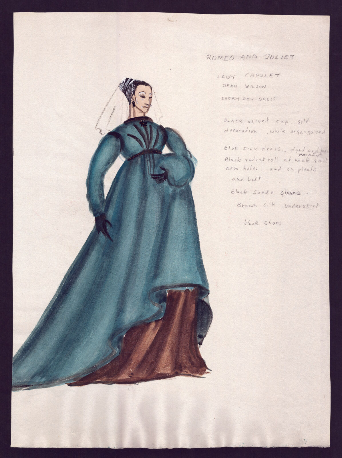 Lady Capulet: Everyday Costume | Digital Collections at the University ...