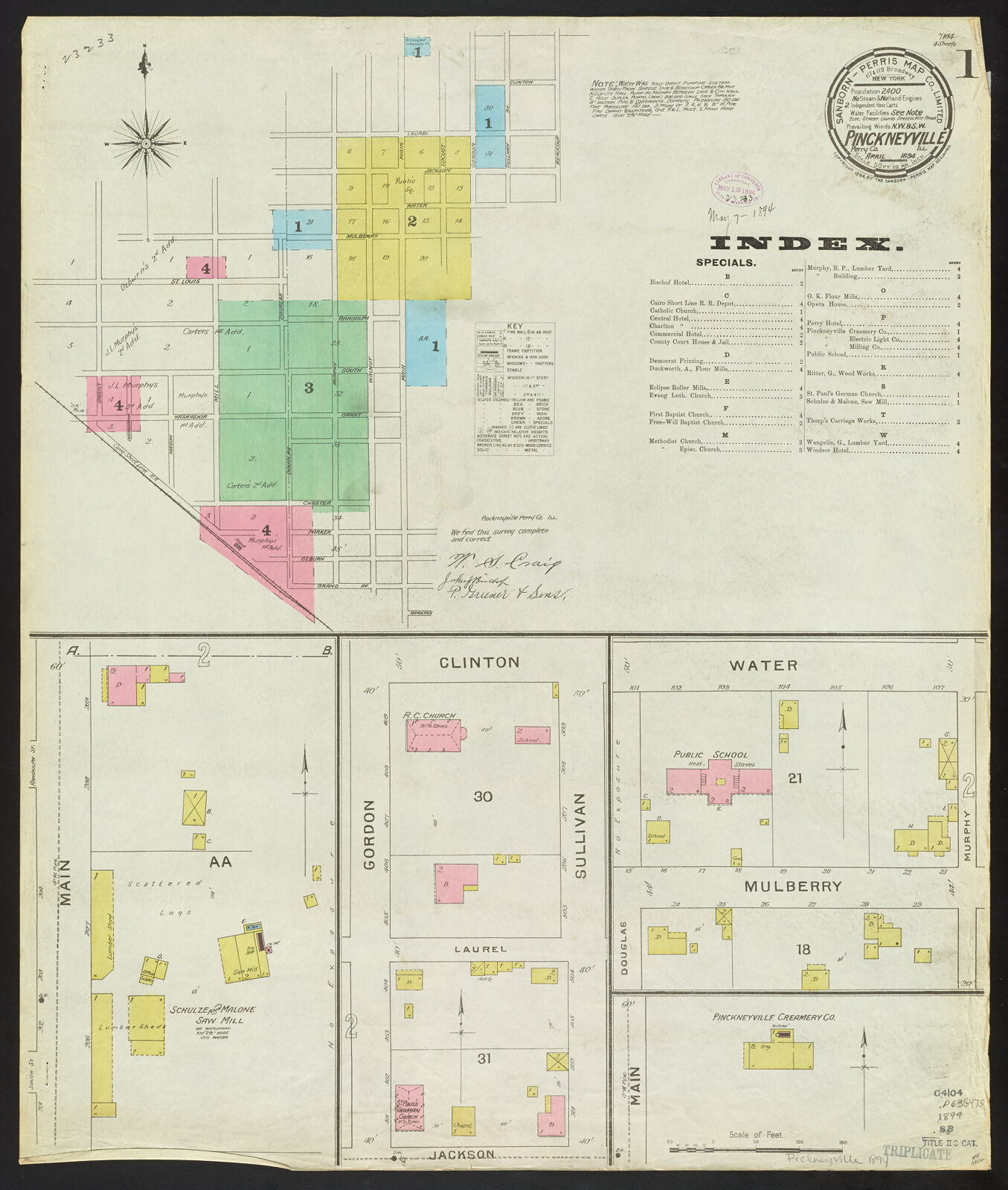 Pinckneyville, Perry County, Ill., April 1894 | Digital Collections at ...