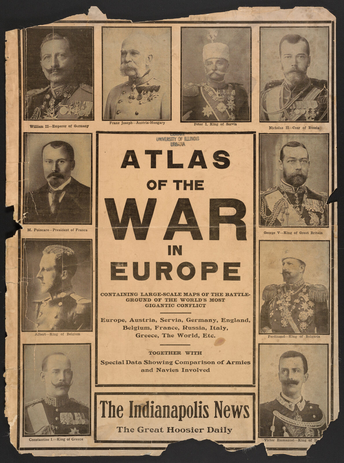 Atlas of the war in Europe containing large-scale maps of the ...