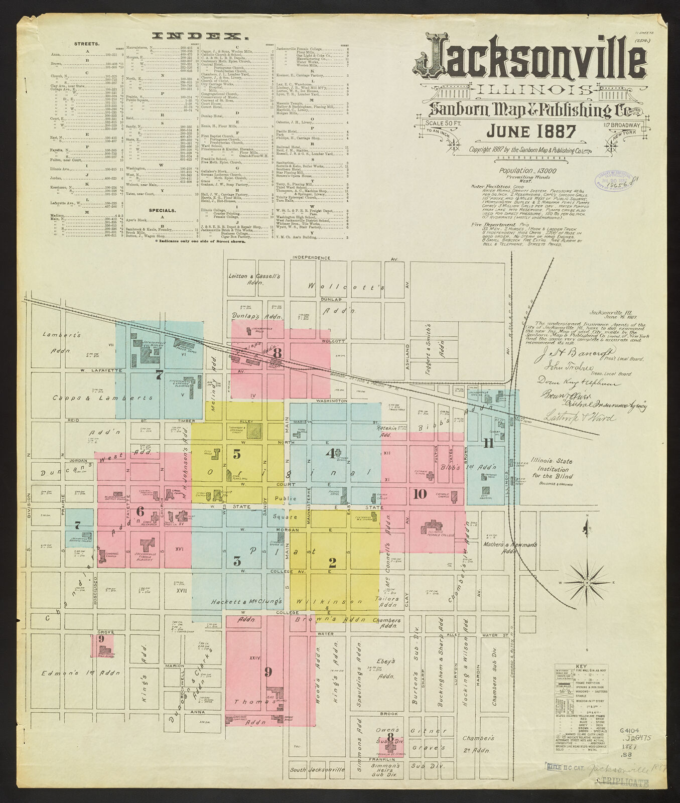 Jacksonville, Illinois, June 1887 | Digital Collections at the ...