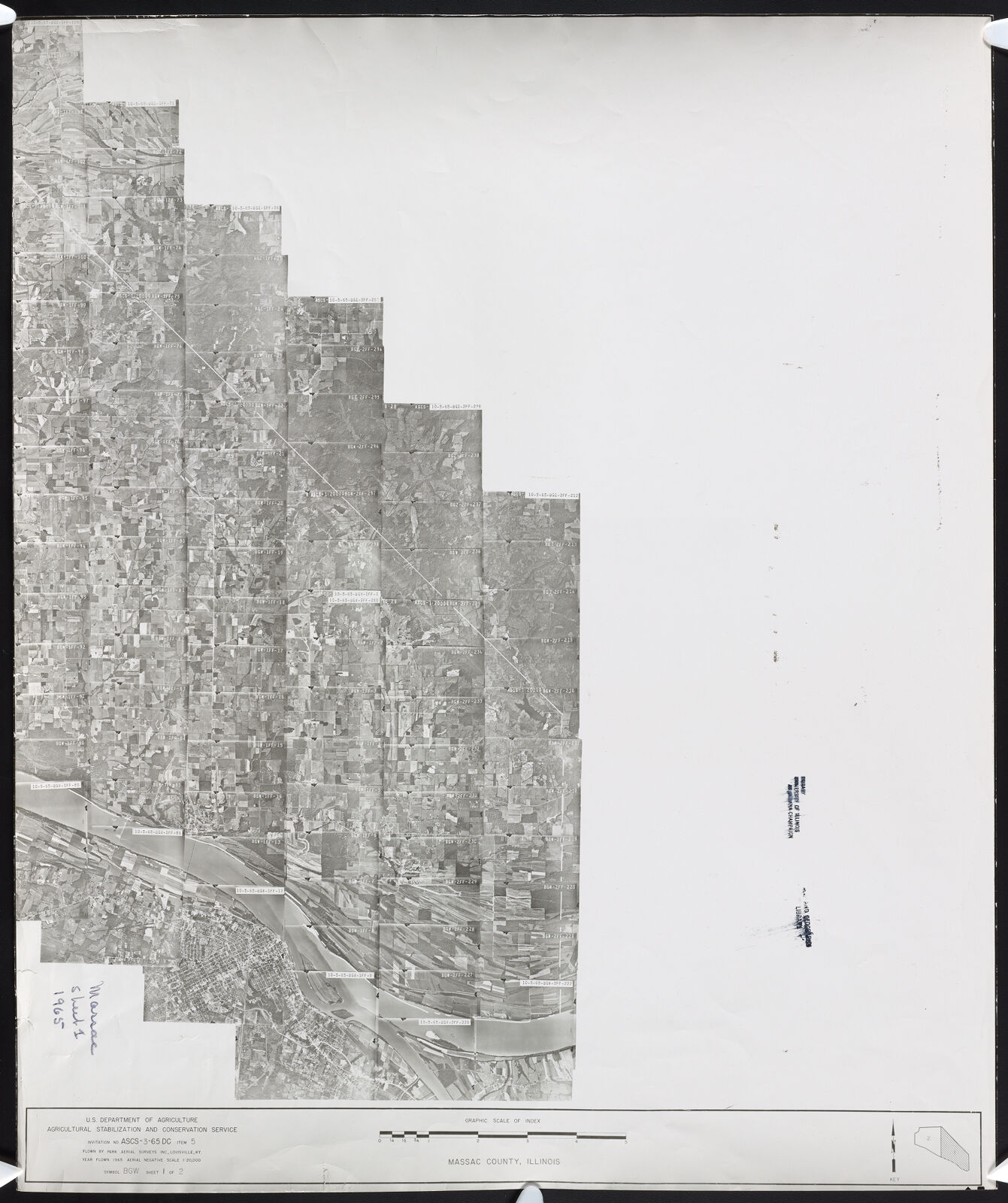 Massac County, Illinois : [aerial photographs] | Digital Collections at ...