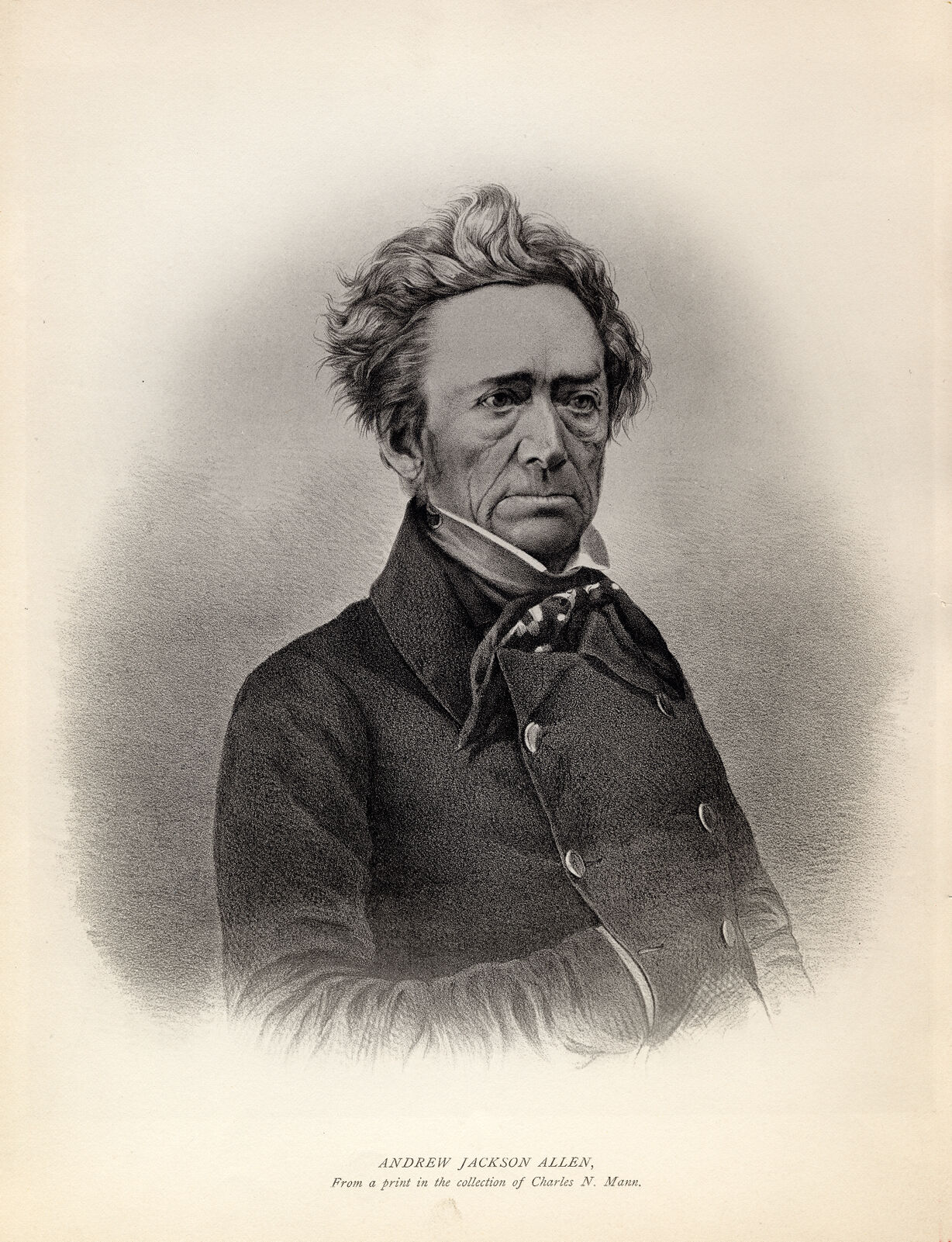 Portrait of Andrew Jackson Allen | Digital Collections at the University of Illinois at Urbana ...