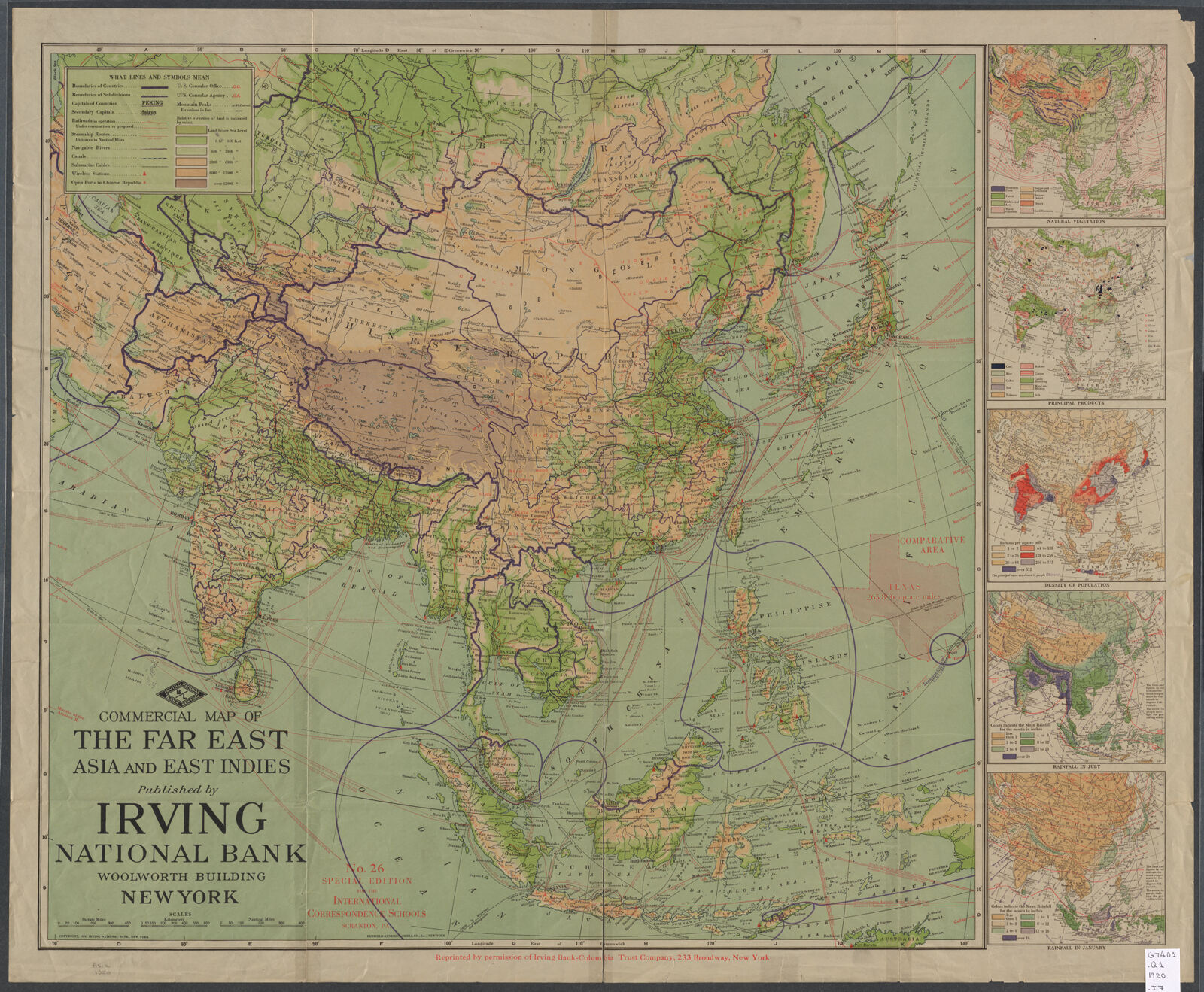 Commercial map of the Far East, Asia and East Indies | Digital ...